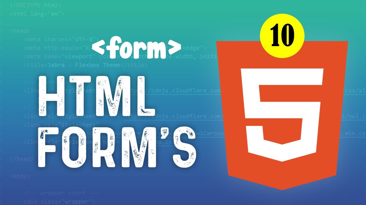 10 - Html Dersleri - Forms & Formlar - YouTube