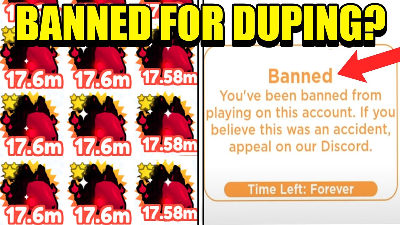 BANNED FOR DUPING?? Pet Simulator X Roblox (Help me) - YouTube