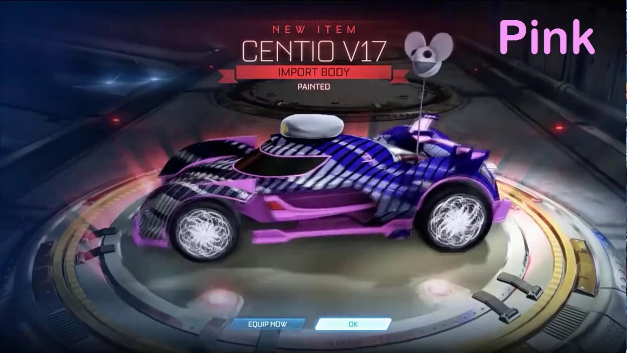 Rocket League - Painted centio v17 (pink,Sky Blue,Forest Green,Titanium ...