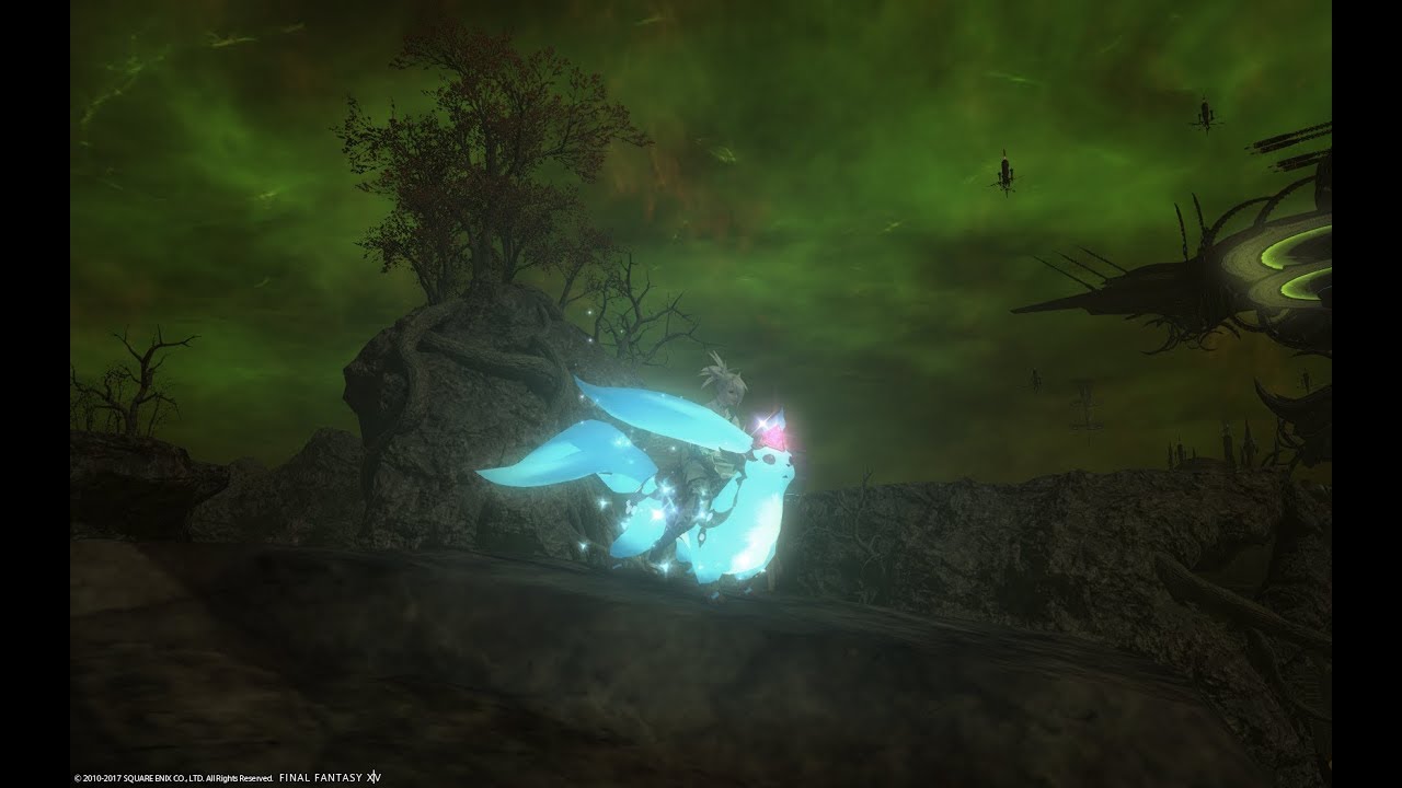 Final fantasy XIV - Aquamarine Carbuncle mount - YouTube