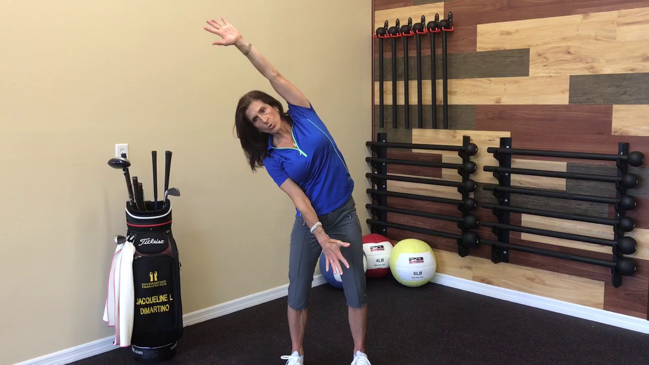 Side Bend with Opposing Arm Reach - YouTube