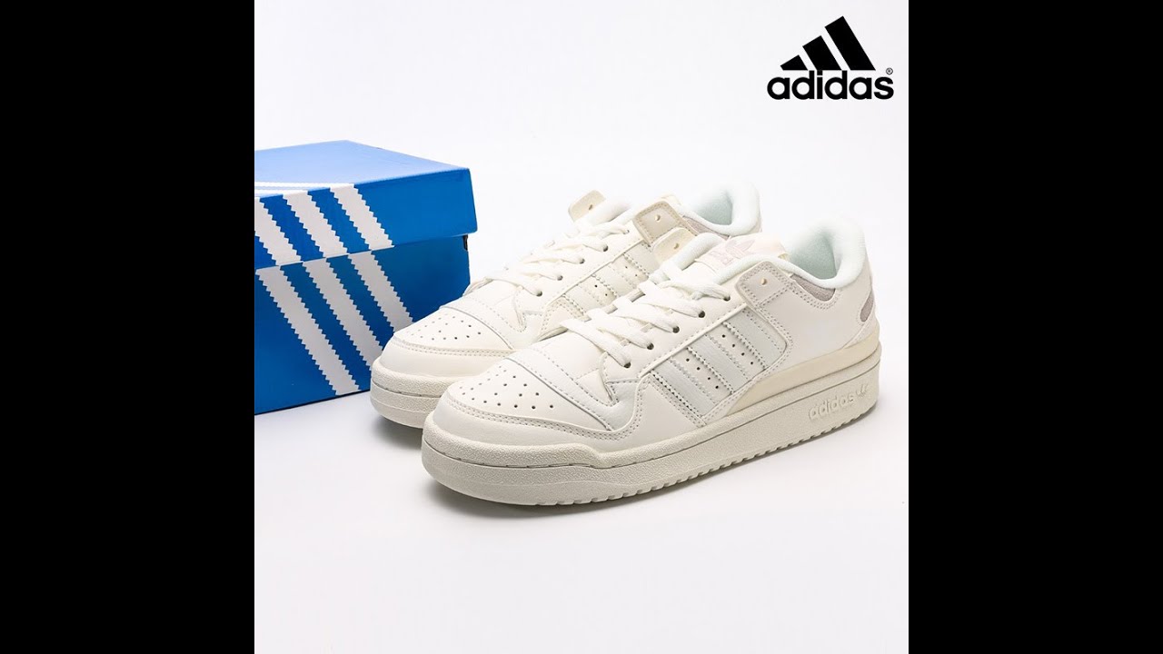 Adidas Forum Low CL 'Core White' IH7828 - YouTube