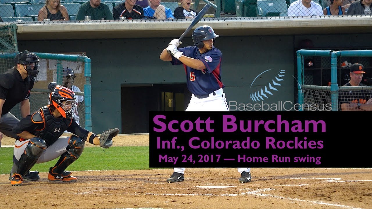 Scott Burcham, 2B/SS, Colorado Rockies — May 24, 2017 Home Run - YouTube