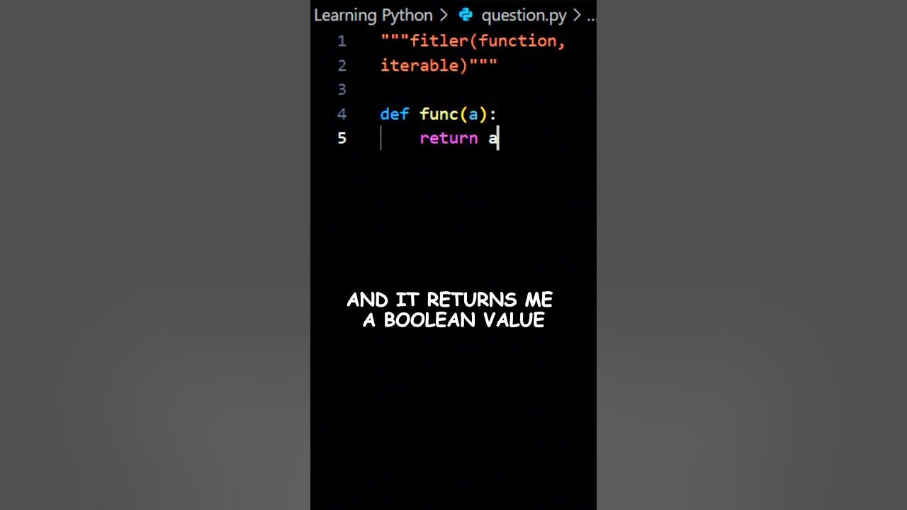 Learn Pythons Filter Function In Less Than A Minute Python3 Coding Filter List Function 8557