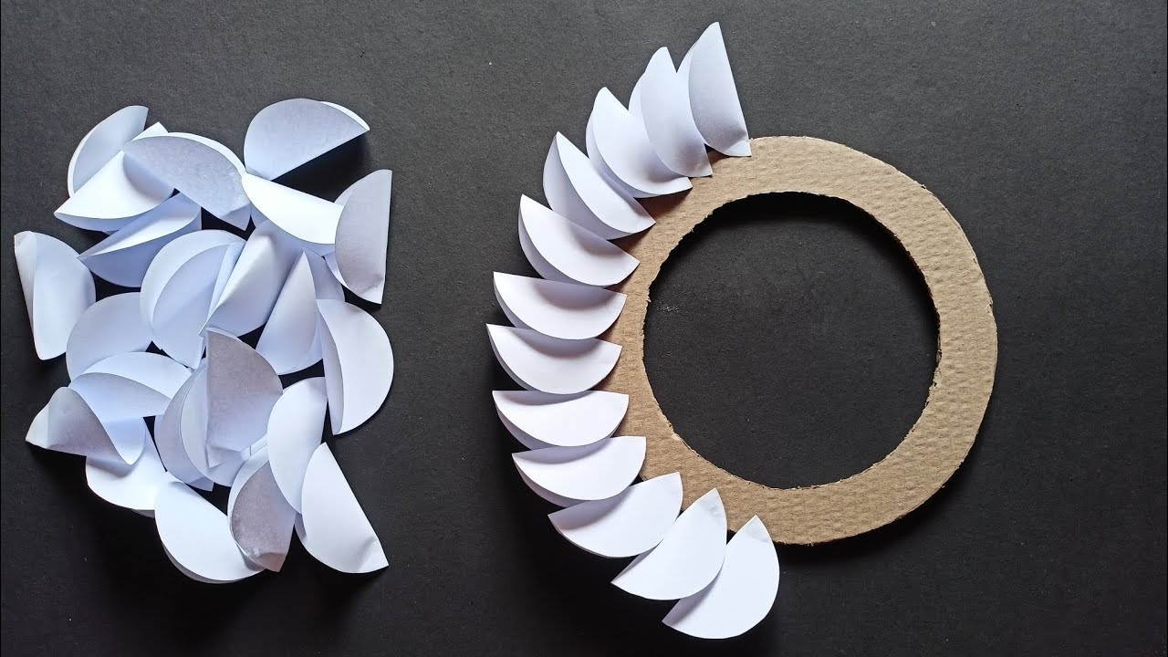 Beautiful & Easy White Paper Flower Wall Hanging/Paper Craft For Home ...