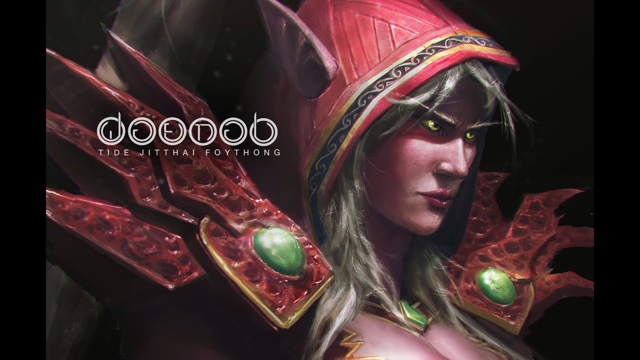 VALEERA/World of warcraft [Digital Painting] tutorial - YouTube