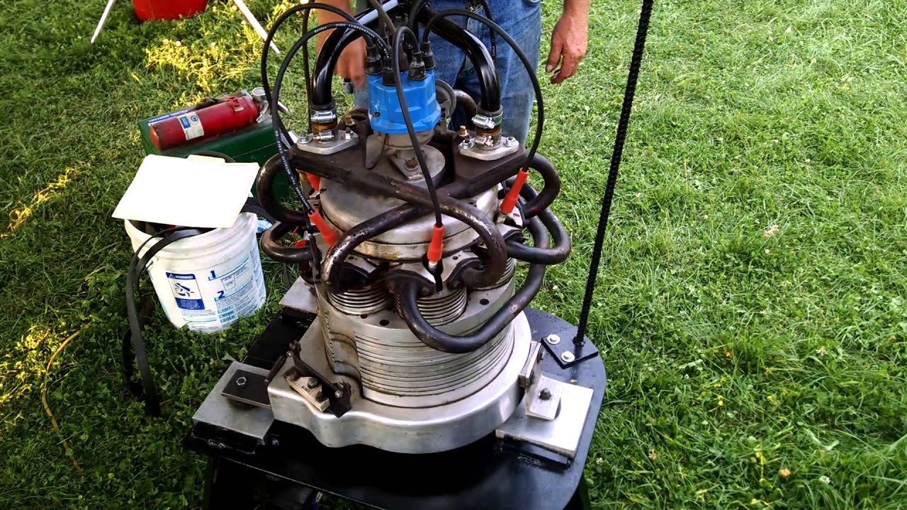 Swash plate engine running - YouTube