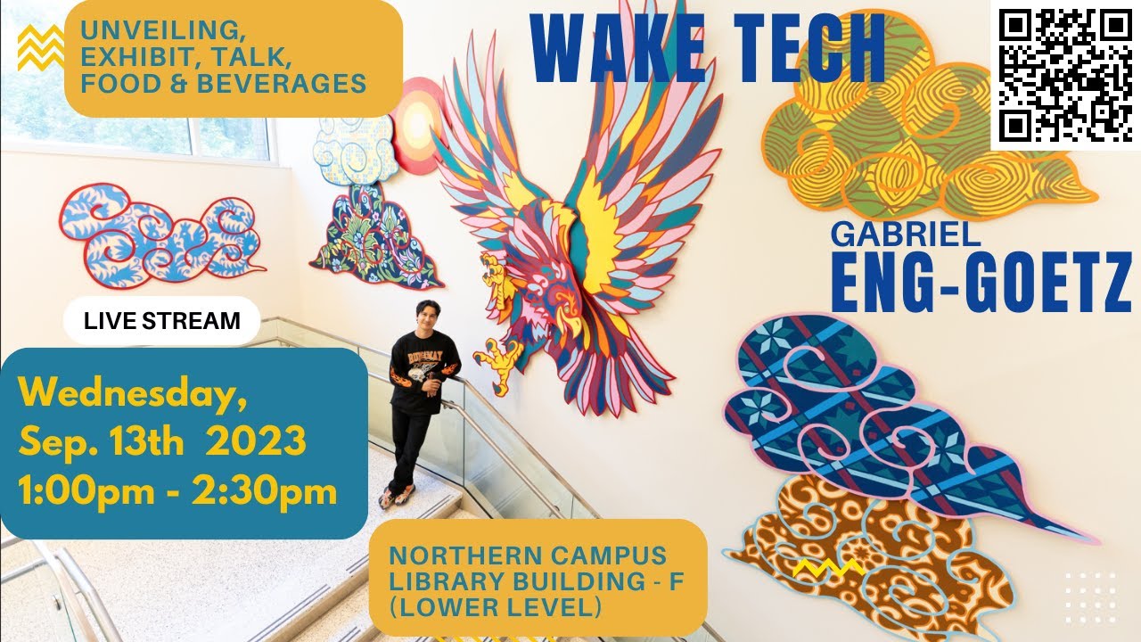 Artist Gabriel Eng-Goetz | Mural unveiling event | Wake Tech Northern ...