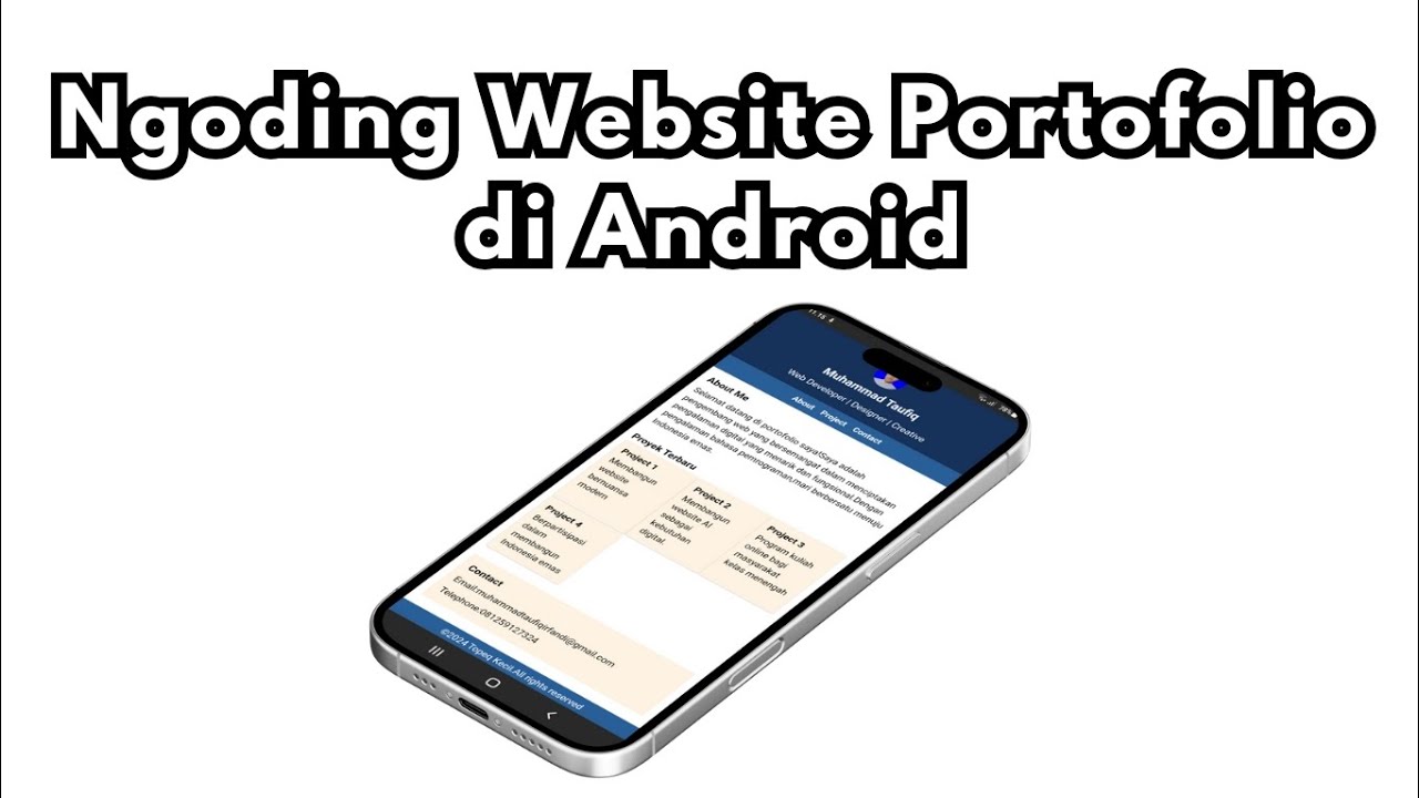 Create Website Portofolio Html And Css Youtube