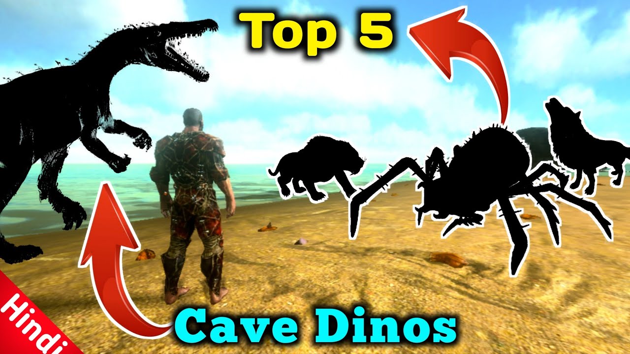Top 5 Dinos which use for caves with special ability ark mobile||Ark ...