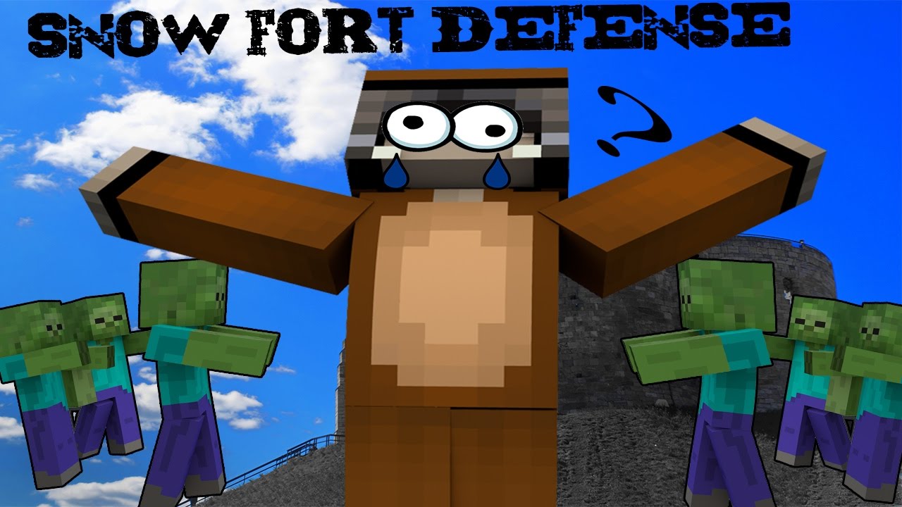 Minecraft : SNOW FORT DEFENSE มินิเกมป้องกันป้อม แต่ทำไมกูแพ้ - YouTube