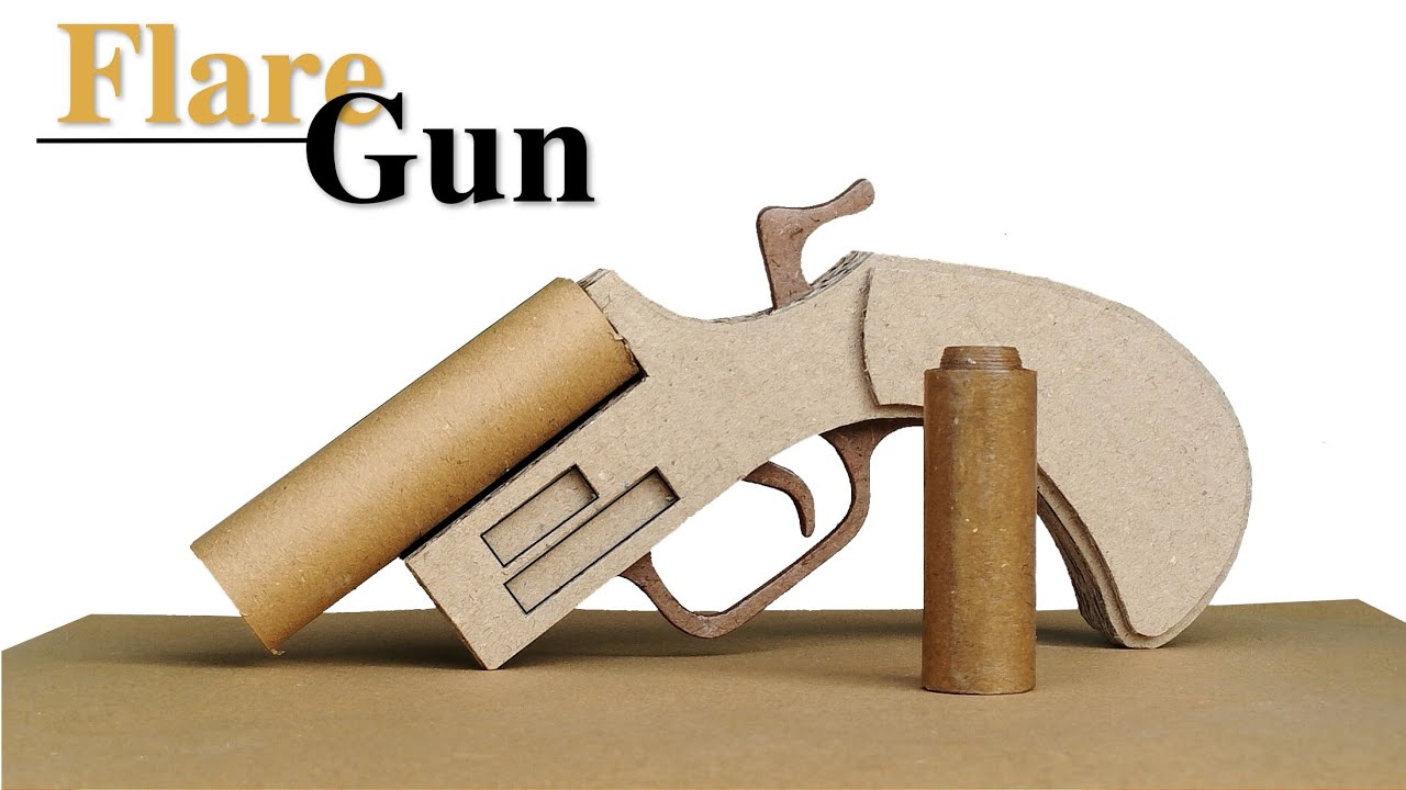One Chance Flare Gun | Awesome Cardboard Craft - YouTube