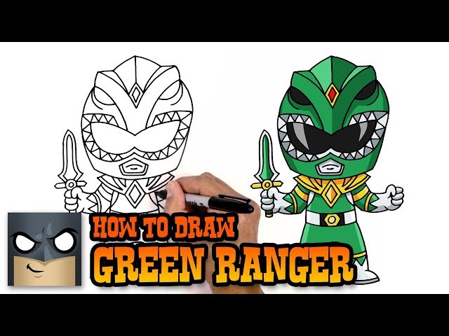 How to Draw Green Ranger | Power Rangers - Videos For Kids
