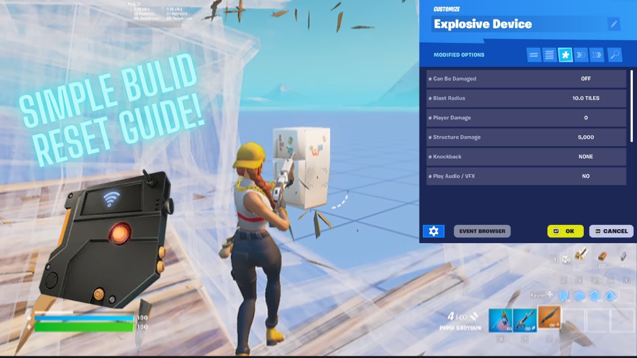HOW TO RESET BUILDS BY SHOOTING SOMETHING 2024 - YouTube