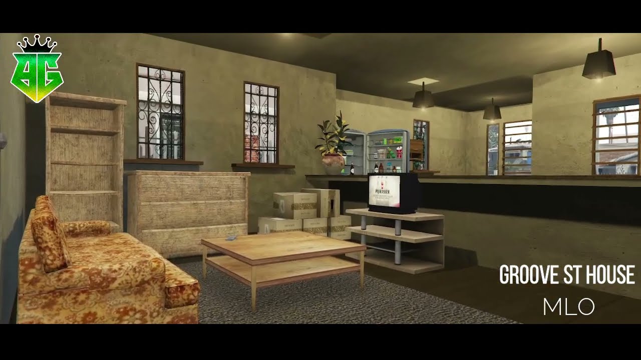 Groove St House | GTA 5 / FiveM MLO Interior by BG - YouTube