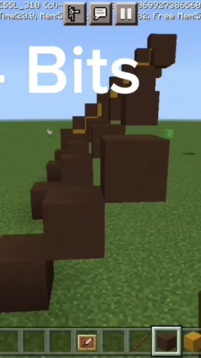 Stick Minecraft 64 Bits 32 Bits 16 Bits 8 Bits 4 Bits 2 Bits #minecraftshortsmeme - YouTube