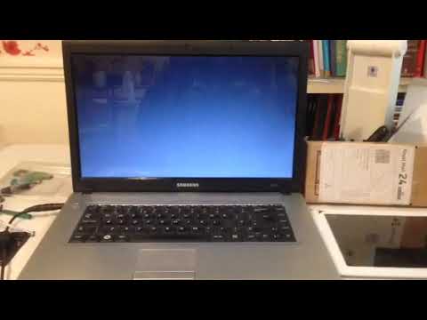 Samsung 64 bit R519 laptop boot from off - YouTube