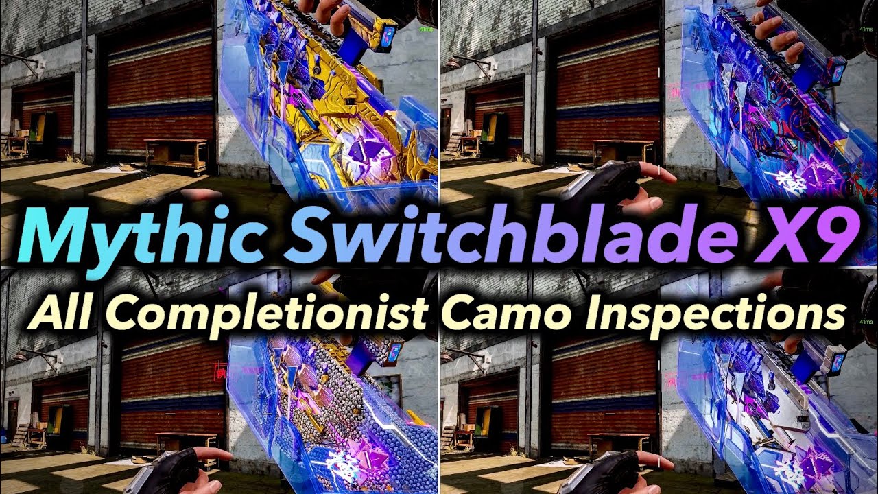 NEW Mythic Switchblade X9 - Neon Legend All Completionist Camo Weapon ...