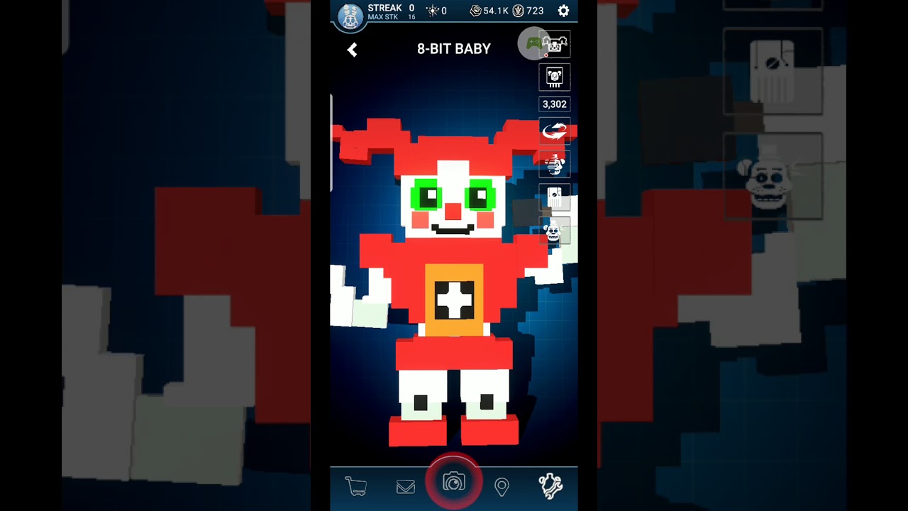 Fnaf AR 8-bit Baby workshop animation - YouTube
