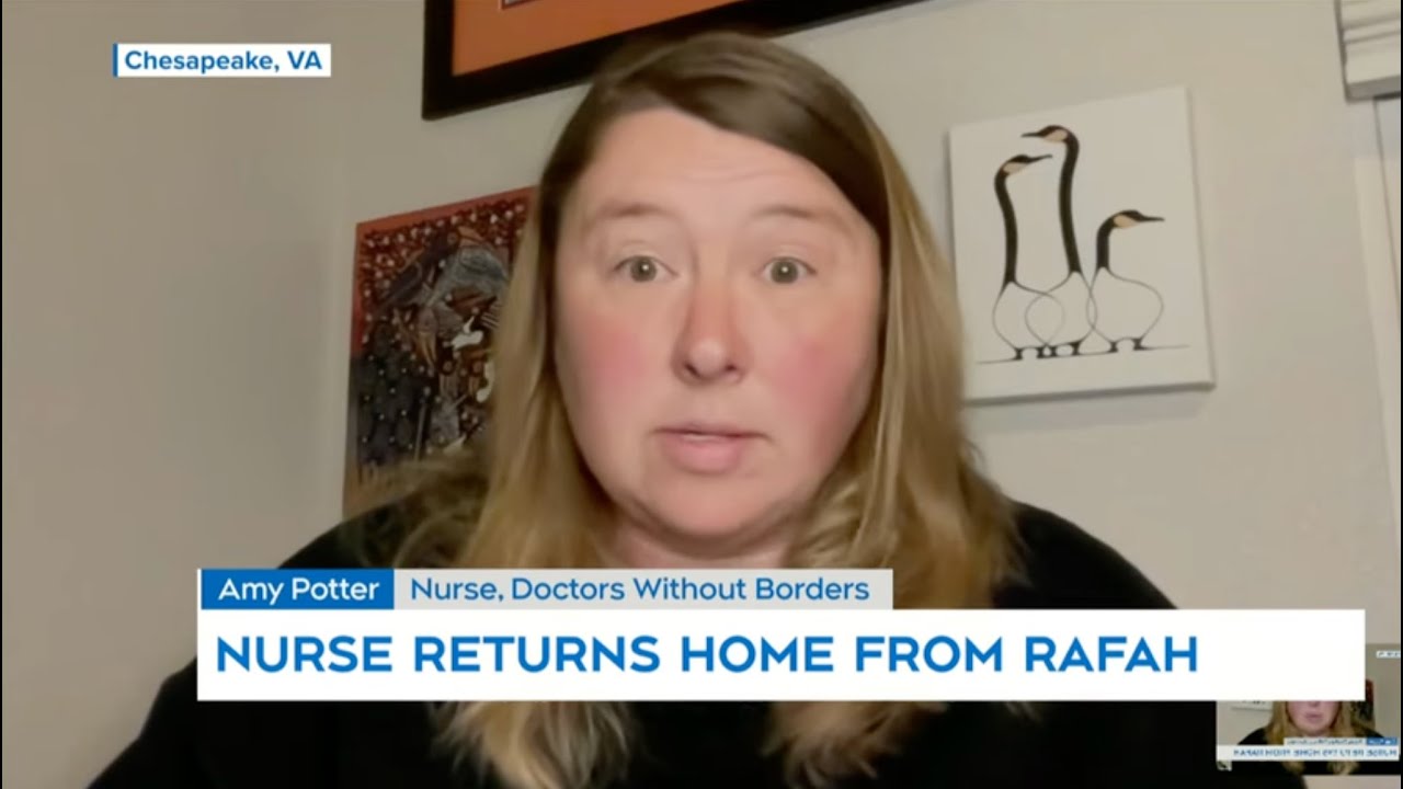 Doctors Without Borders nurse update on crisis in #Gaza - YouTube