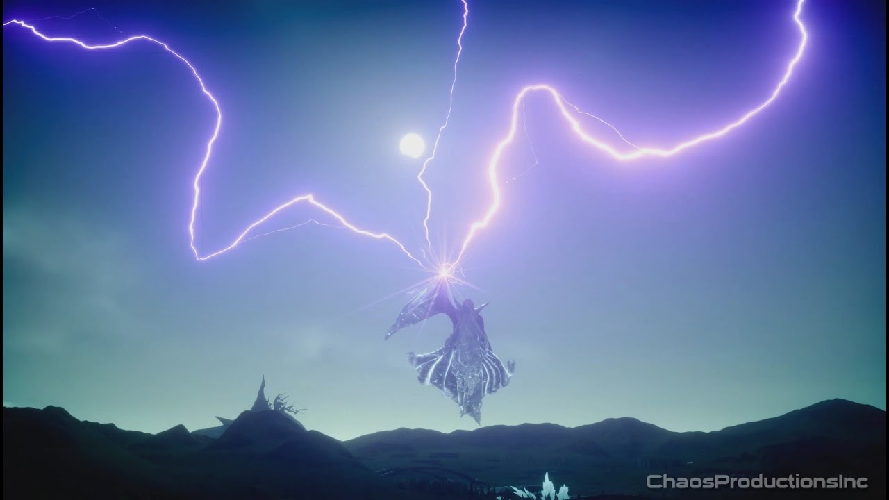 Final Fantasy XV Summoning Ramuh (Indoor animation) - YouTube