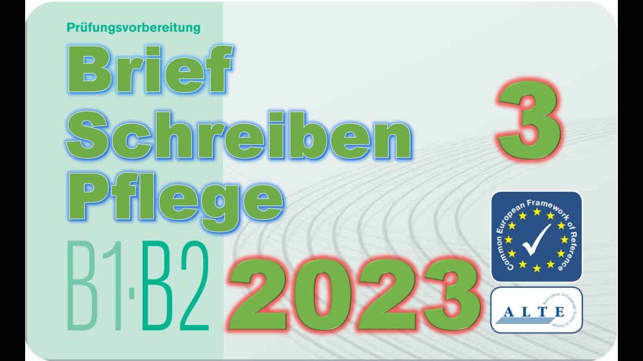 Telc B1-B2 Prüfung Modelltest (3) Brief schreiben pflege A 30.10.2023 ...