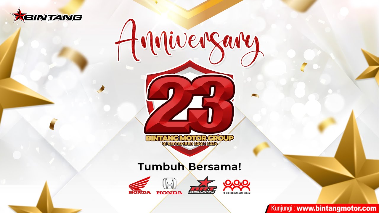 23rd Anniversary Bintang Motor Group - Tumbuh Bersama - YouTube