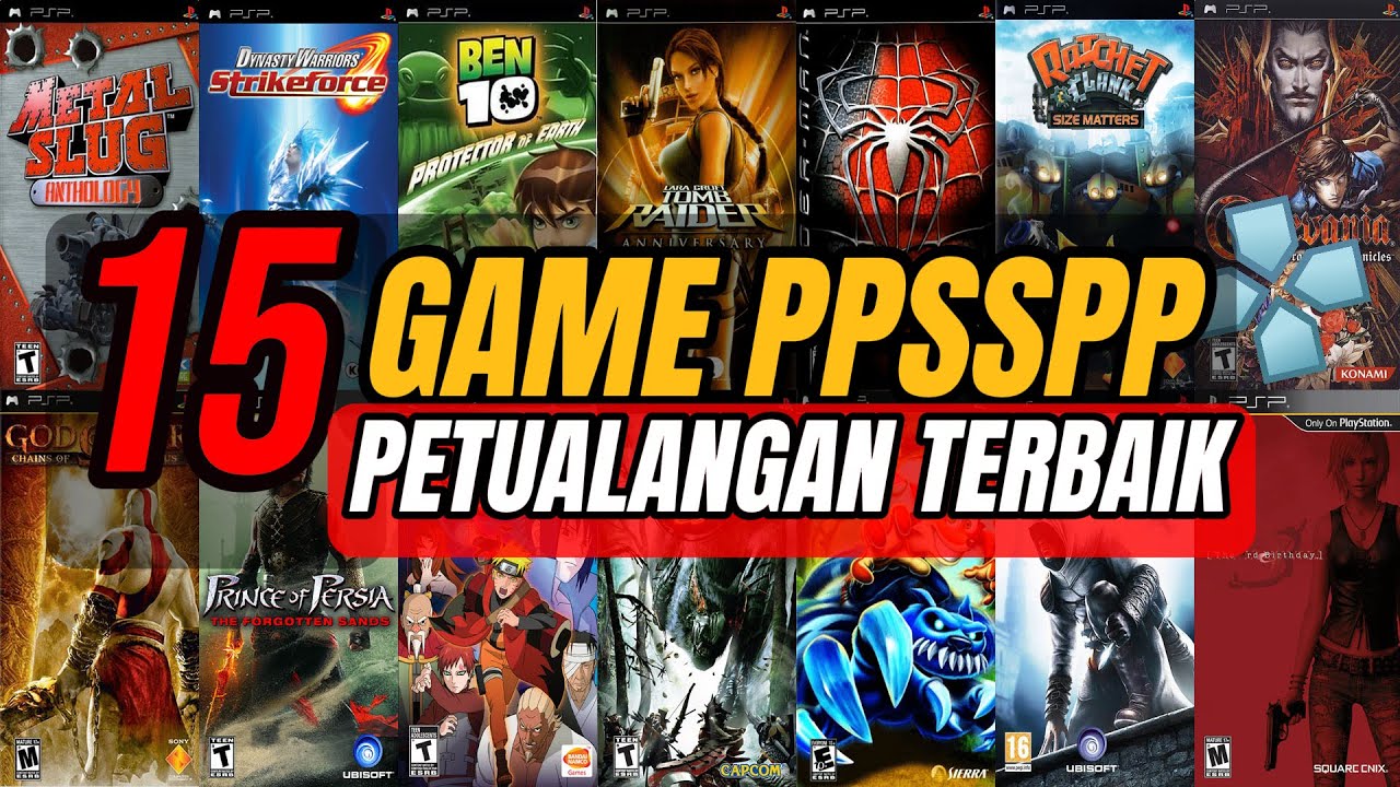 Top 15 Game PPSSPP Adventure Terbaik Untuk Android dan PC - YouTube