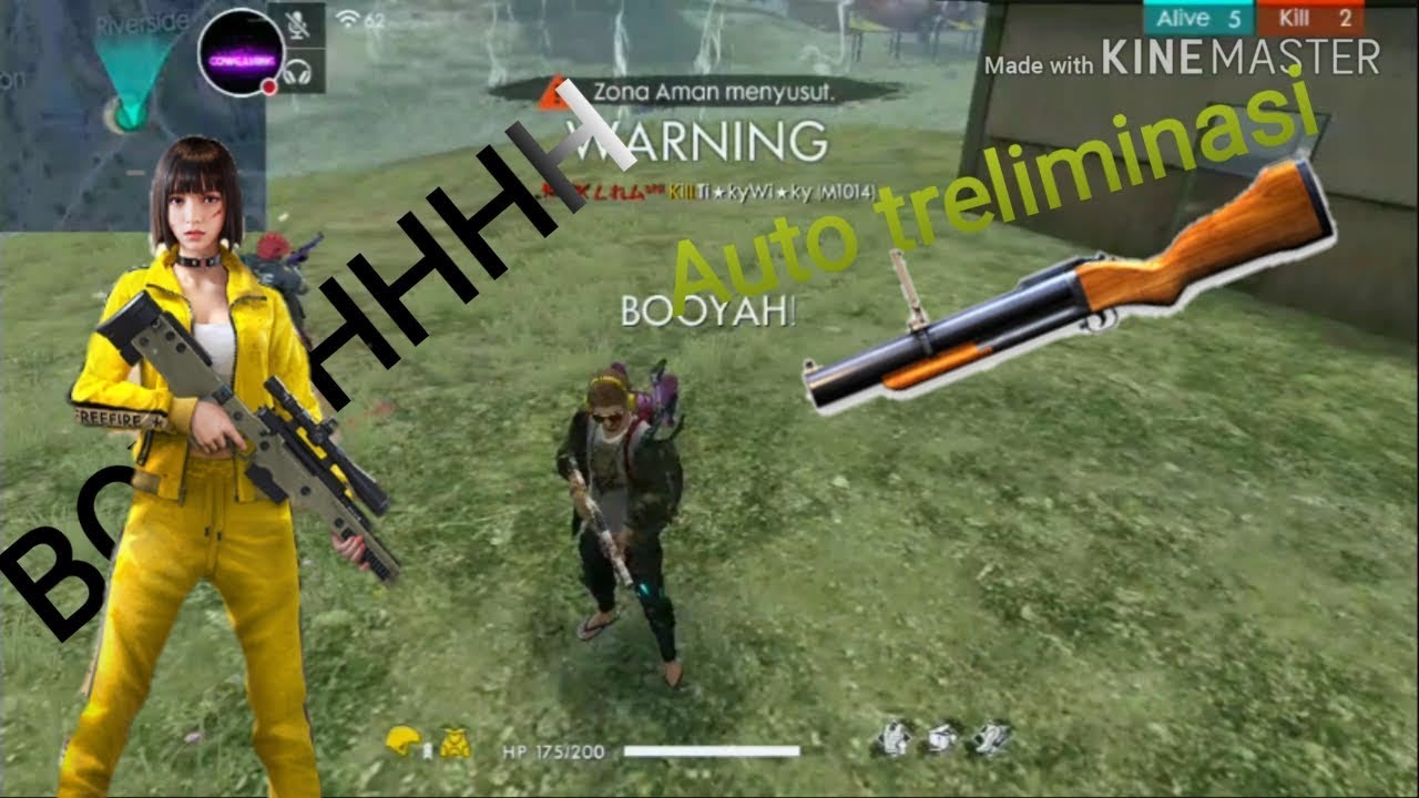 SENJATA M79 .? Free fire becanda musuh auto treliminasi tanpa kill M79 ...
