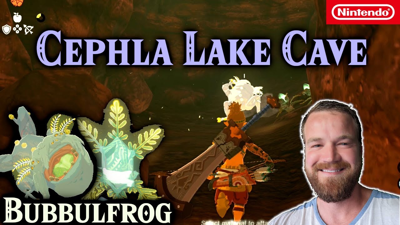 Cephla Lake Cave | Bubbulfrog Bubbul gem | Zelda Tears of the Kingdom - YouTube