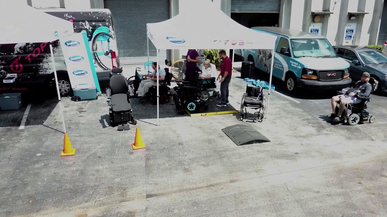 Epic Wheelchair Obstacle Course Drone Footage - YouTube