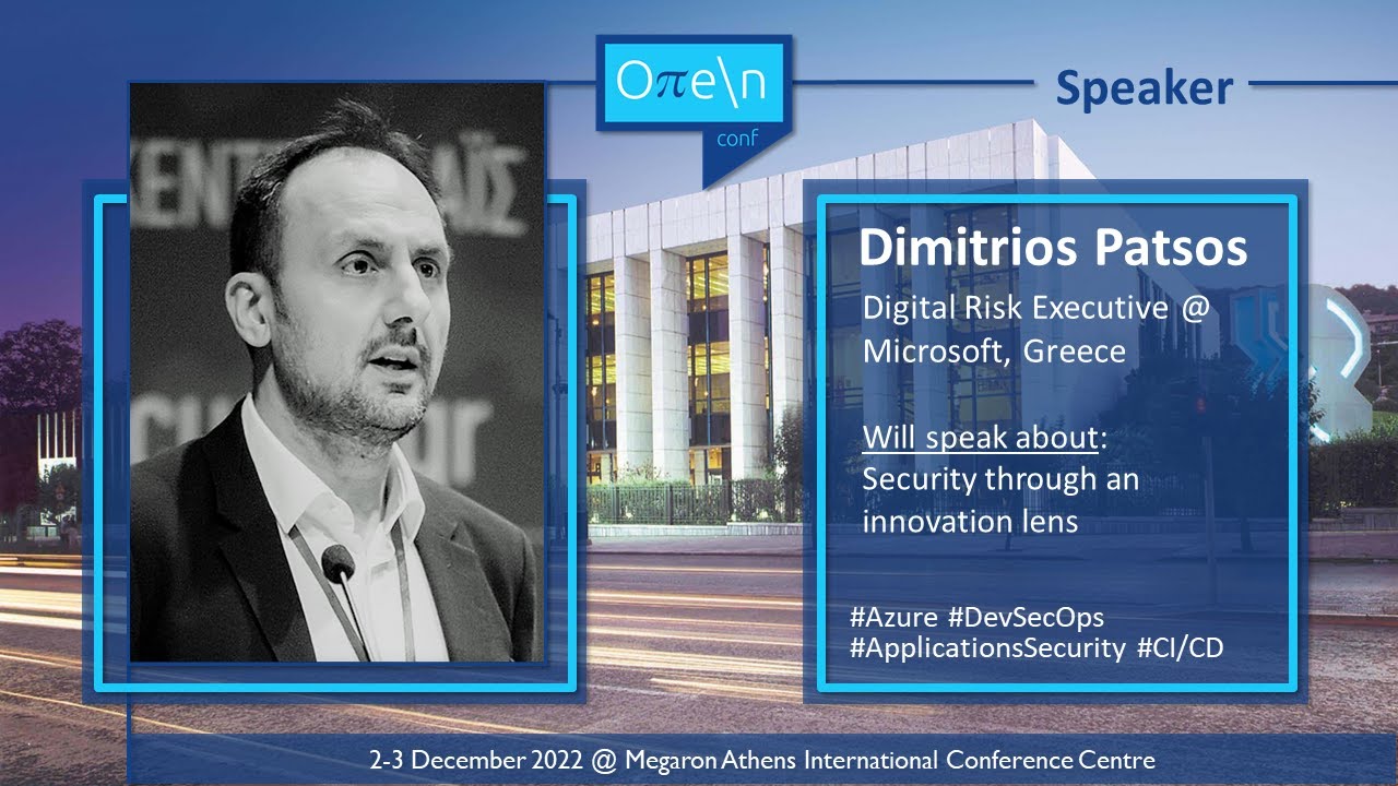 Security through an innovation lens - Dimitris Patsos - YouTube
