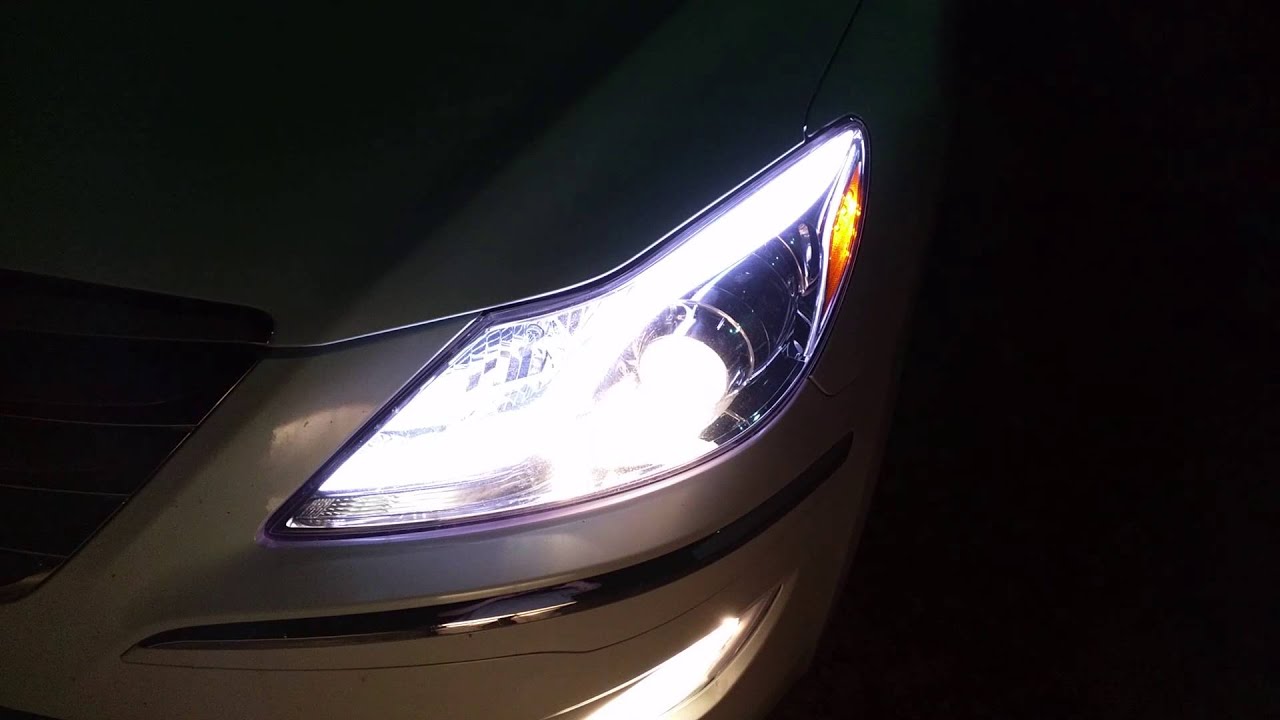 2012 Hyundai Genesis sedan LED strip flickering/pulsating - YouTube
