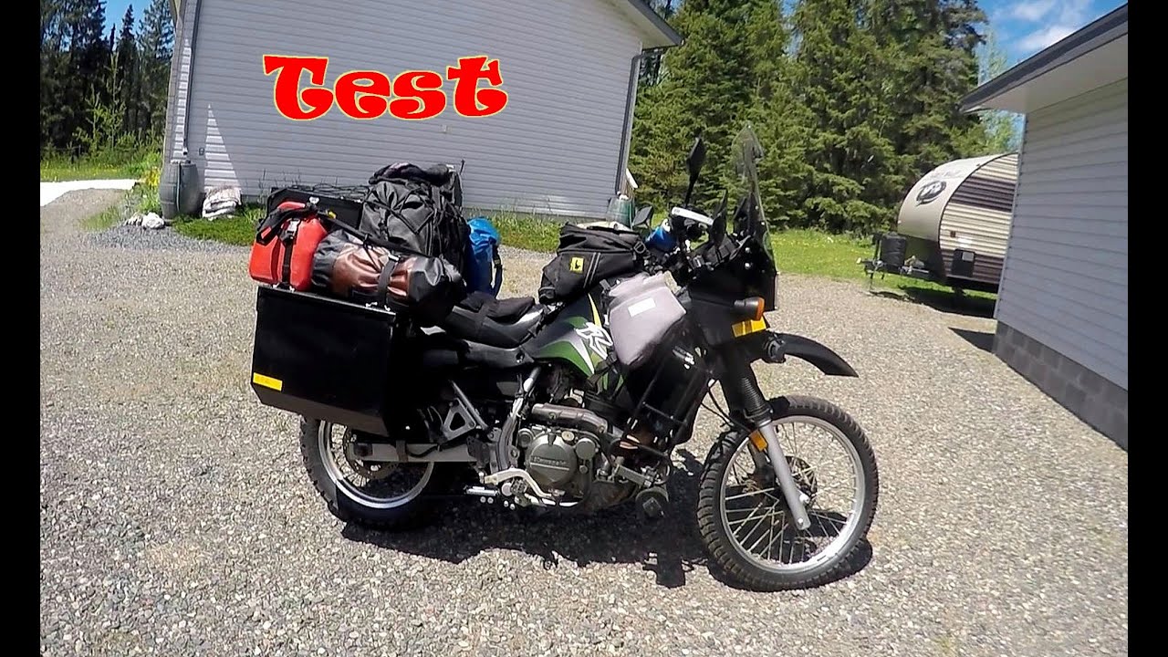 Kawasaki KLR 650 Test ride fully loaded for big trip North West ...