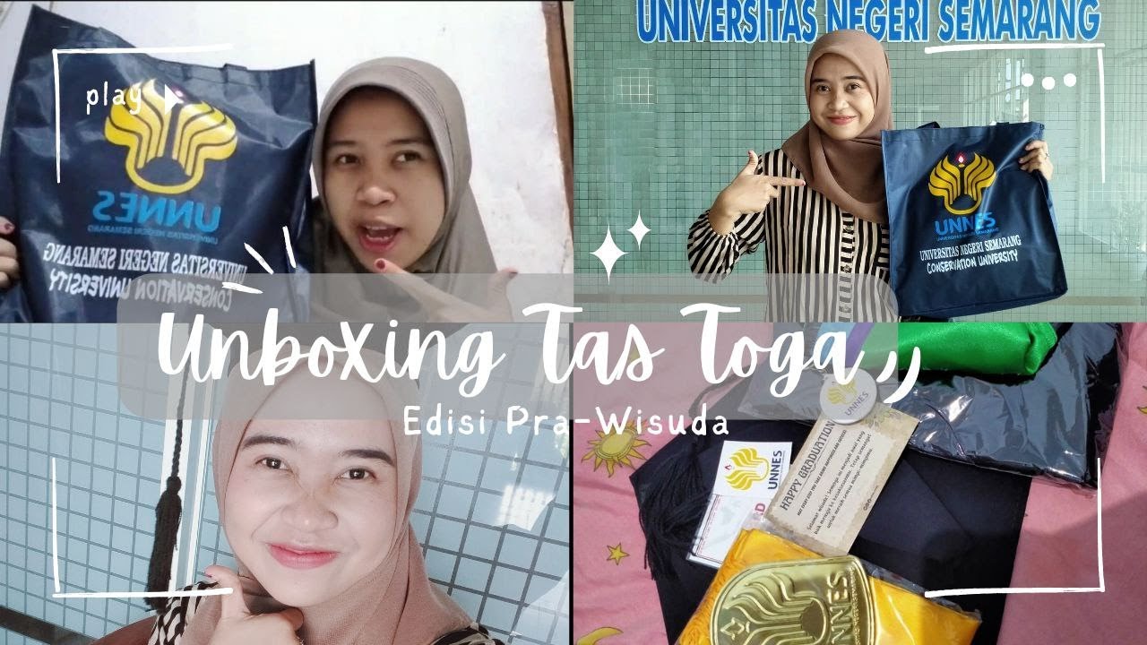 UNBOXING TOGAAA WISUDA UNNES!!!👩‍🎓🎁🎉💗 - YouTube