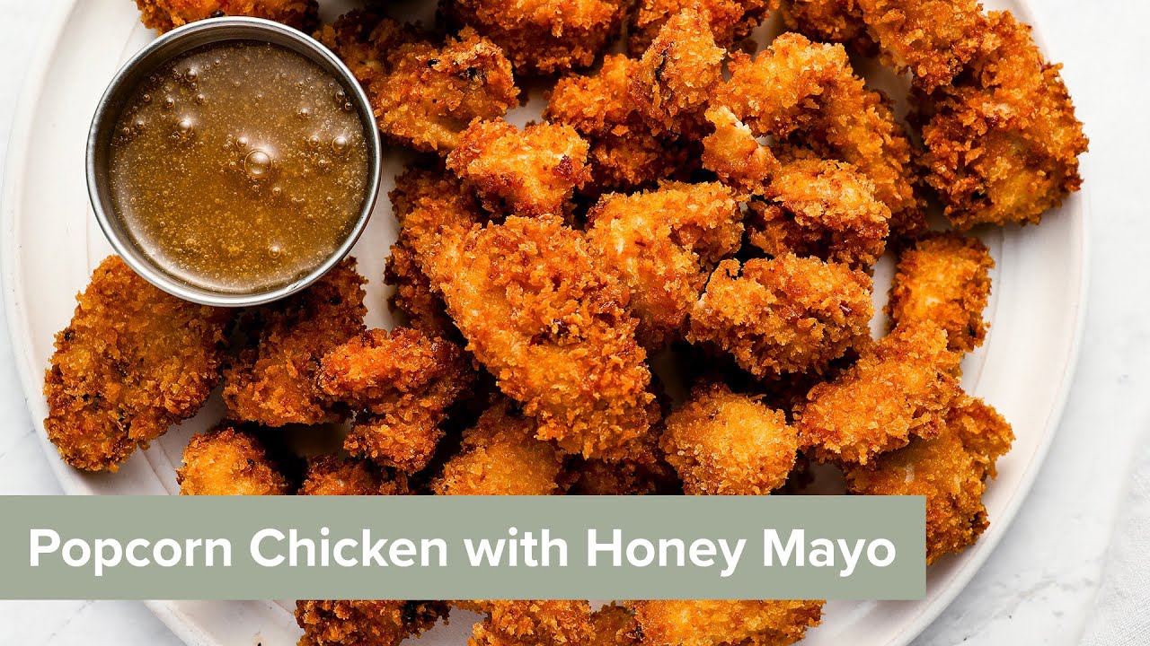 Popcorn Chicken with Honey Mayo - YouTube