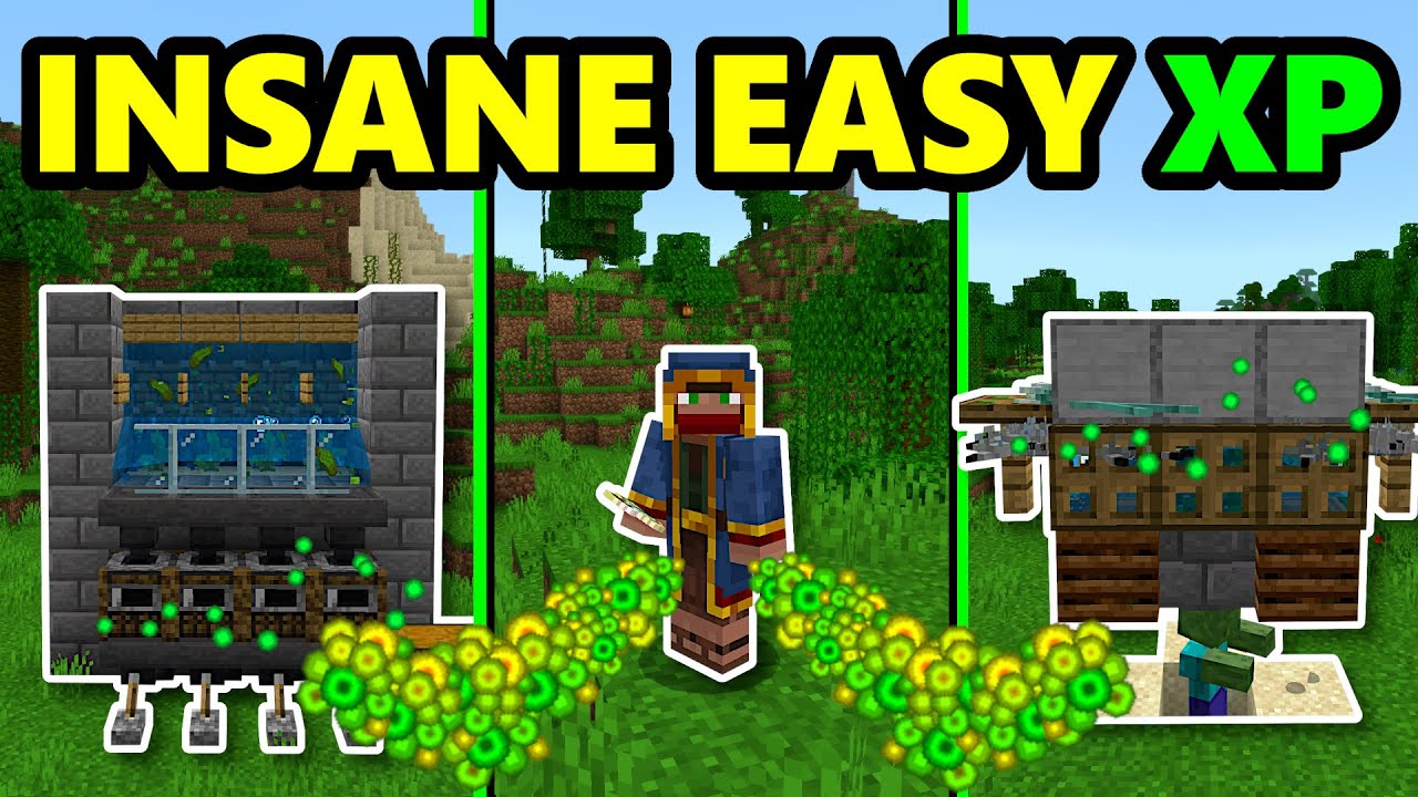 THE 3 BEST XP FARMS for MINECRAFT 1.21 BEDROCK Edition! (2025) - YouTube
