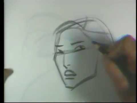 GLEN KEANE DRAWS ARIEL AND POCAHONTAS