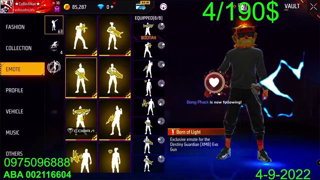 មកដល់ហើយលក់តែ 10$ Sell HERO FREE FIRE ID Khmer 100% ហេរ៉ូមានស្គីនច្រើន ...