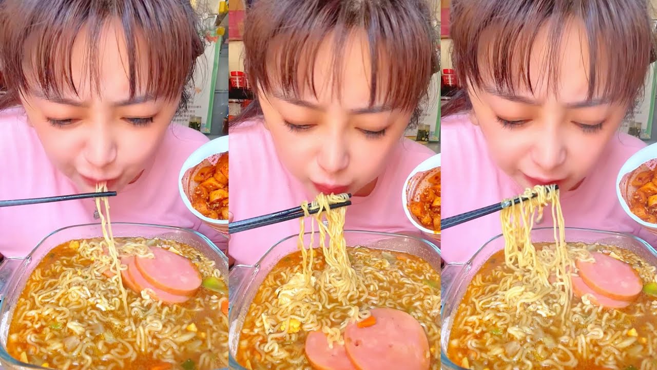 ASMR MUKBANG SOUP NOODLES AND Meatballs | Mukbang Eating Show - YouTube