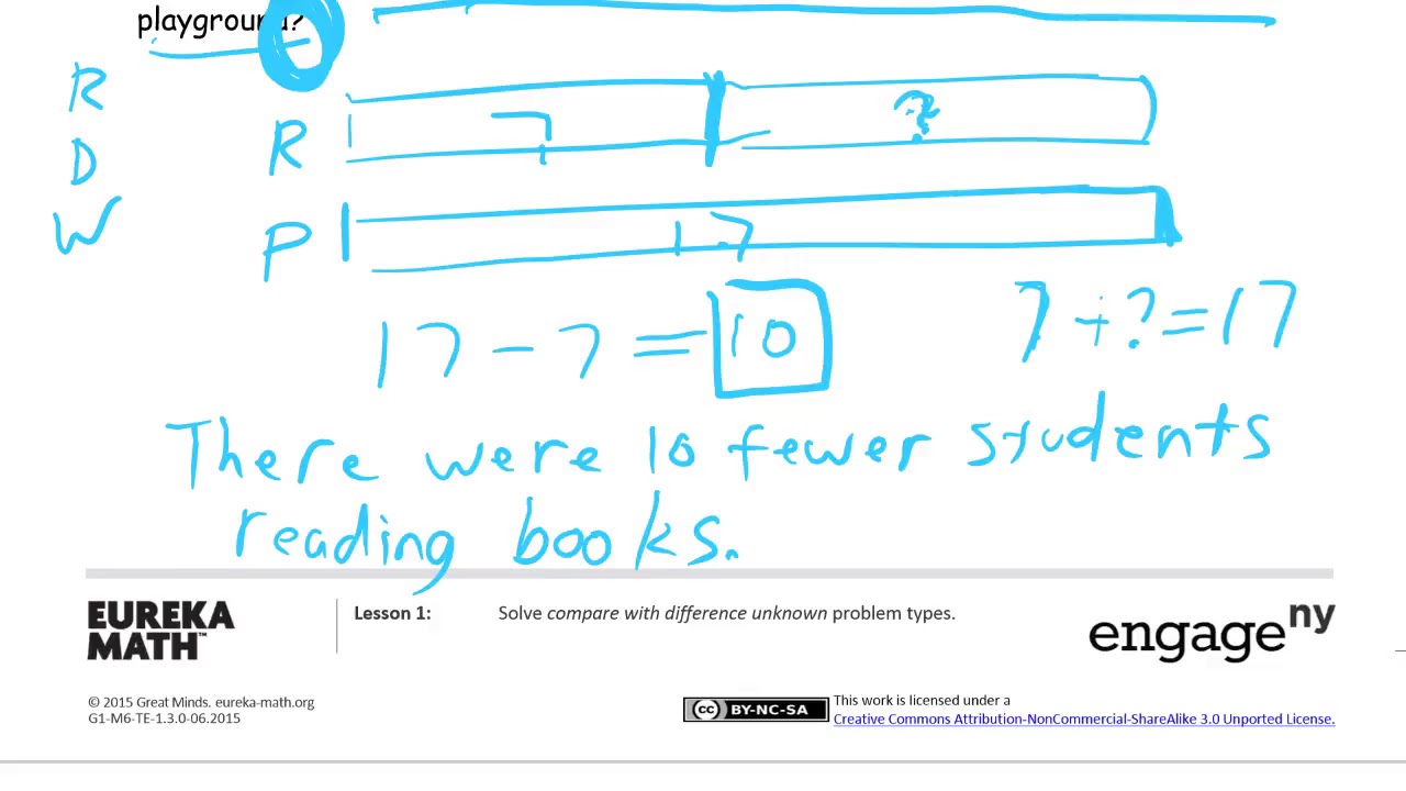 lesson 1 homework module 6 grade 1 - YouTube
