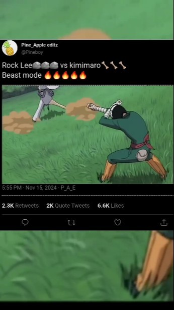 Drunken Lee🍷🍷🍻 vs kimimaro🦴🦴🦴☠☠☠🔥🔥🔥🔥by Pine_Apple editz 🍍🍍🍍🍍 #anirudh # ...