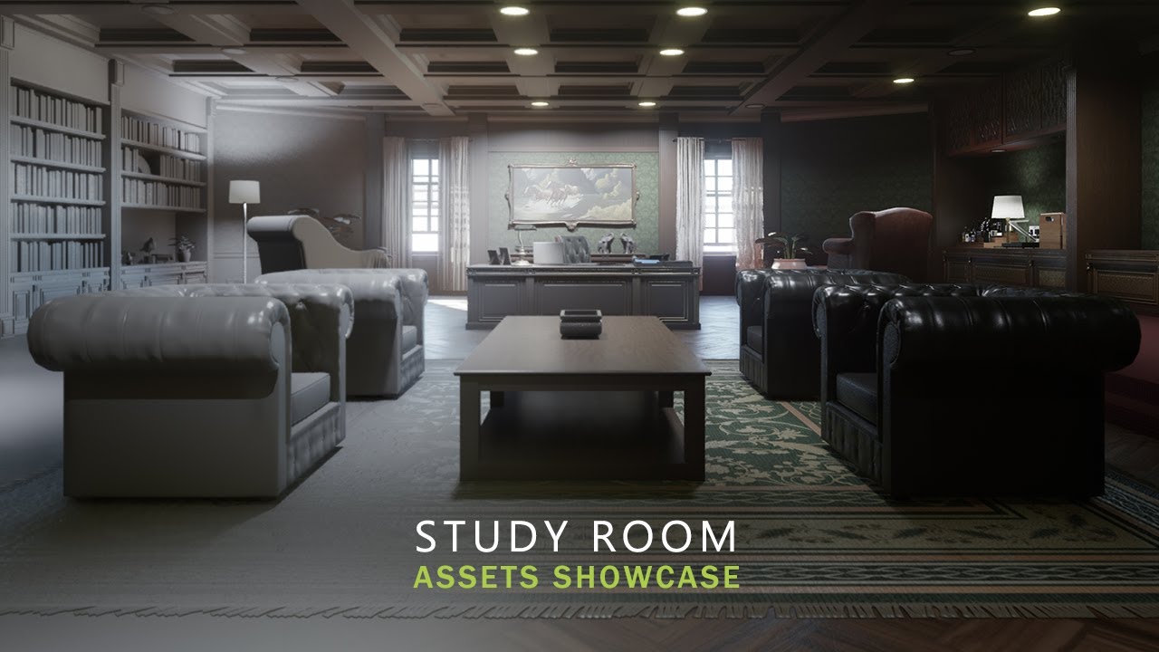 Unreal Engine 5 (Lumen) Study Room Assets Showcase - YouTube