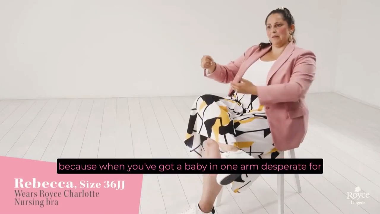 Nursing bra - Royce Lingerie interview with nursing mum - YouTube