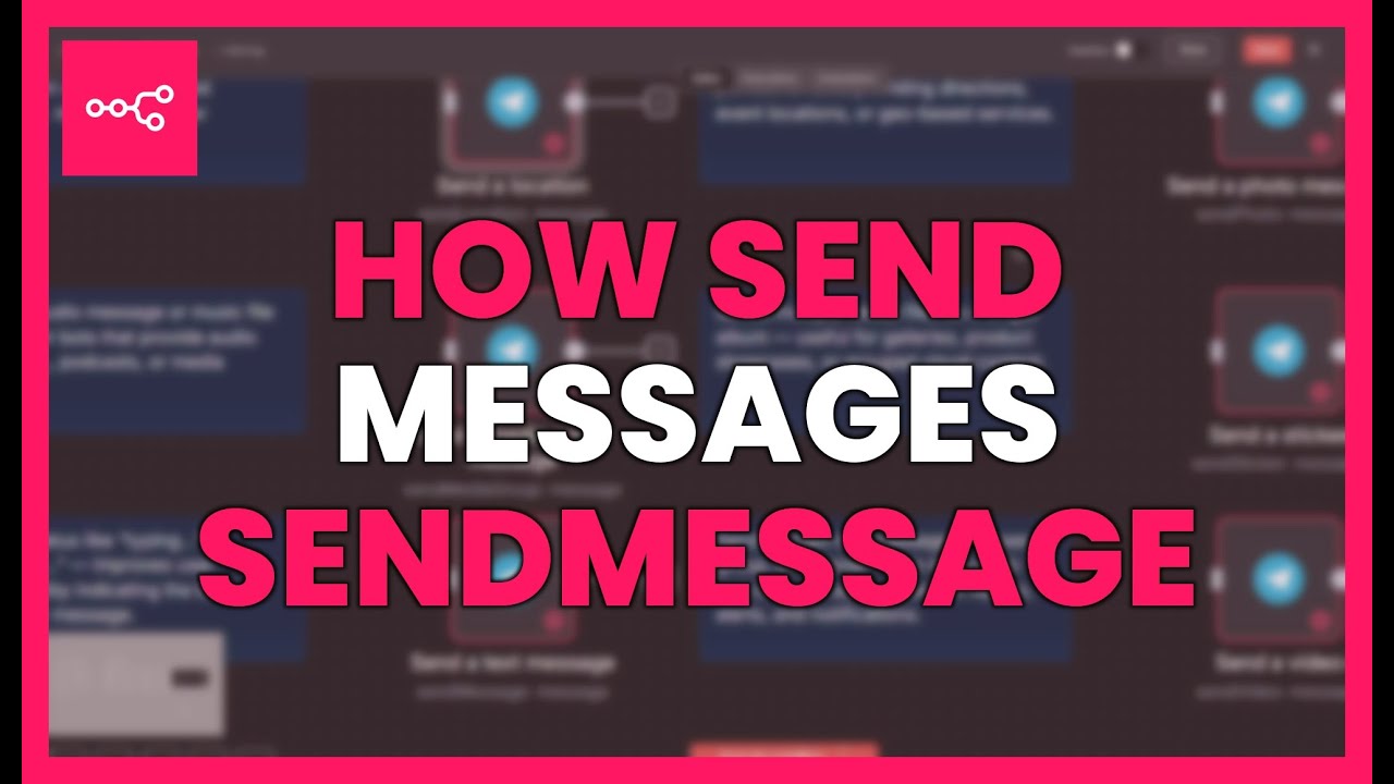 How to send messages with SendMessage in Telegram Bot - YouTube