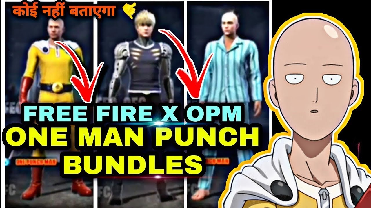 FREE FIRE X ONE PUNCH MAN .japanes anime series collaboration...#CR7# ...