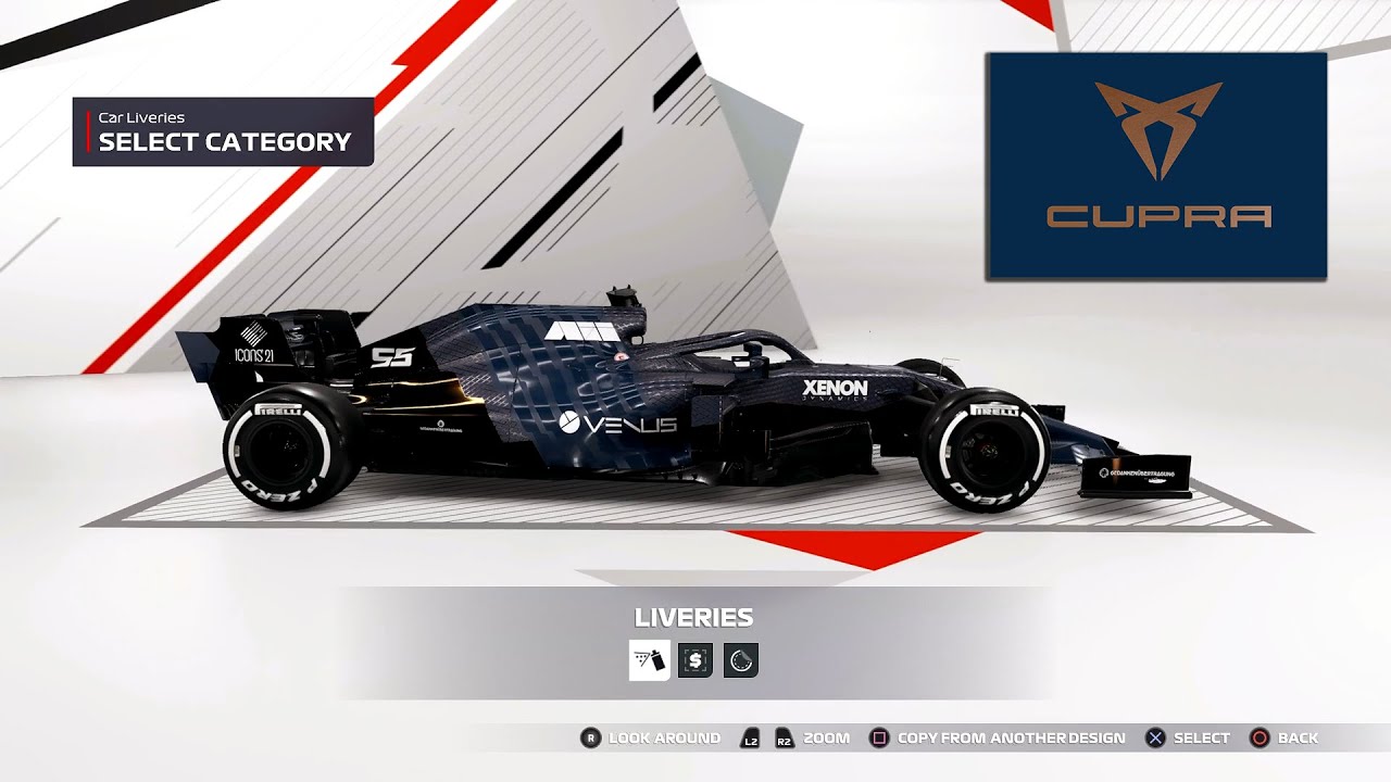CUPRA inspired LIVERY in F1 2021 (F1 2021 My Team & Online) - YouTube