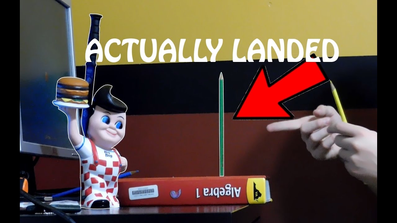 HOW TO LAND A PENCIL EVERYTIME - YouTube