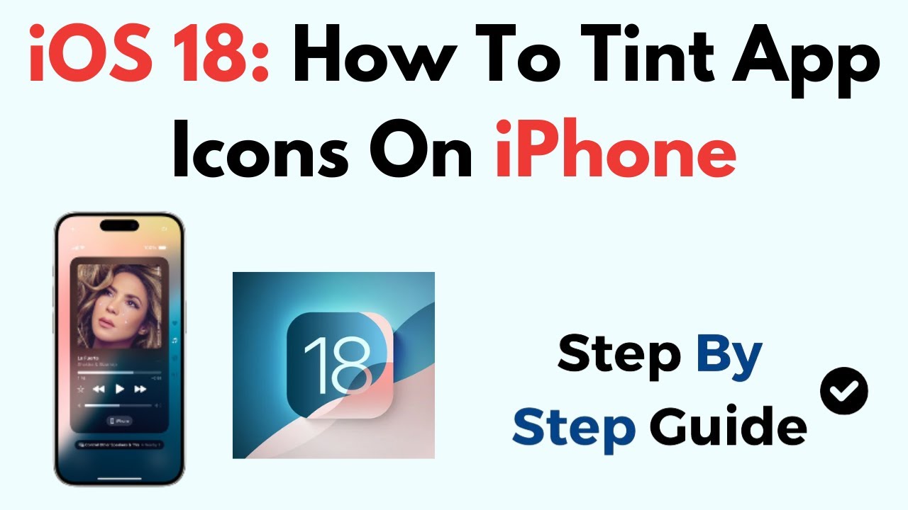 iOS 18: How To Tint App Icons On iPhone - YouTube