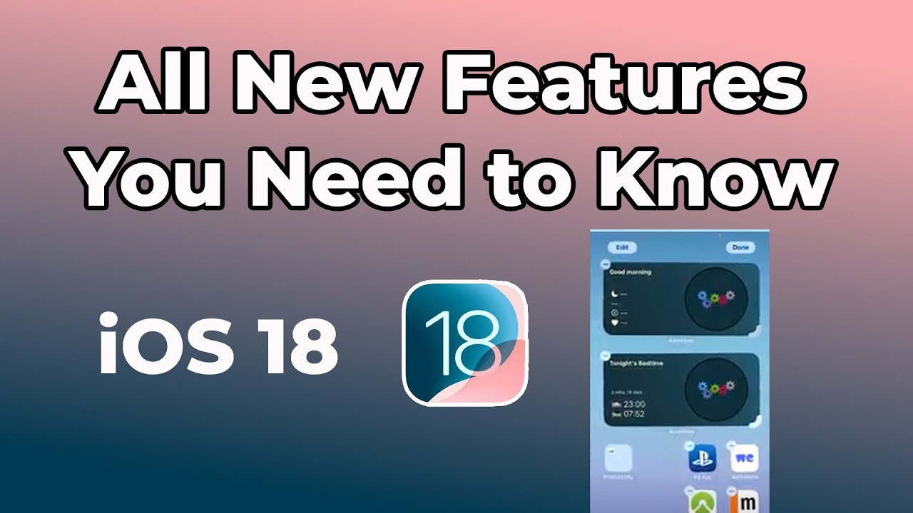 All New Features (iOS 18) All You Need To Know - YouTube
